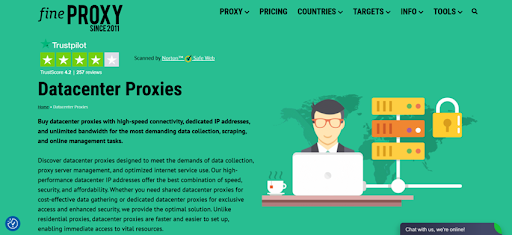 FineProxy Datacenter Proxies: The Perfect Combination of Speed, Security, and Affordability ...